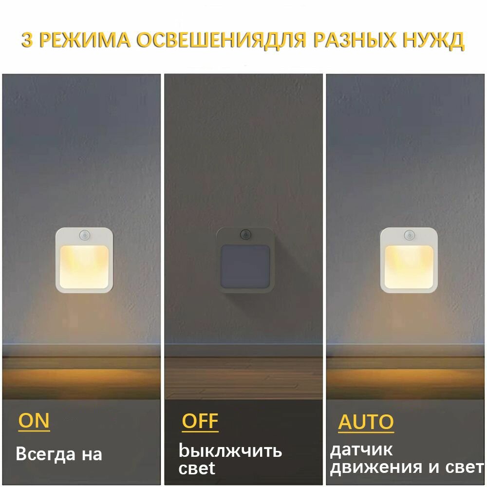 Туалетные лампы0,6 Вт С датчиком движения и датчиком автоматического перехода от сумерек к рассвету