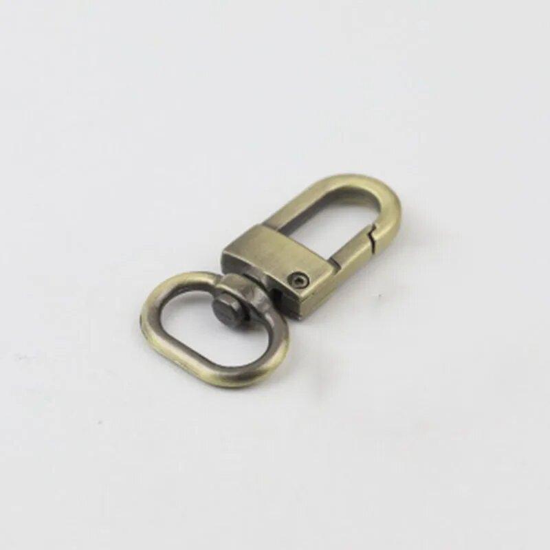 Металлические поворотные крючки-карабины CLOXY 3 размеров ID14mm, bronze
