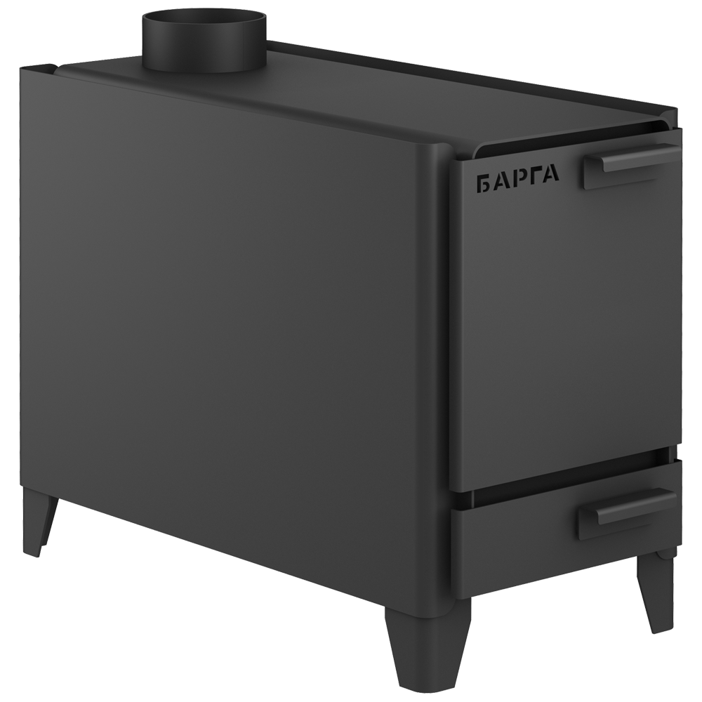 Печь стэн "Барга-600 М" дровяная, для отопления и готовки, мощность 9 кВт