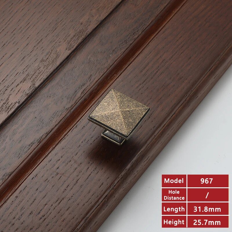 YUTOKO Ретро ручки для шкафа латунные 128 мм 967-single