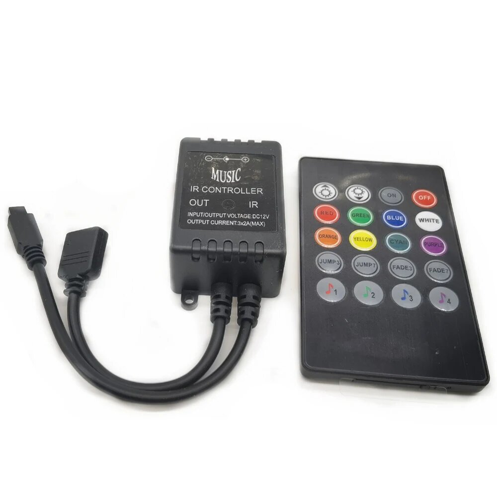 RGB контроллер CHTPON 20 клавиш под музыку DC IR Controller