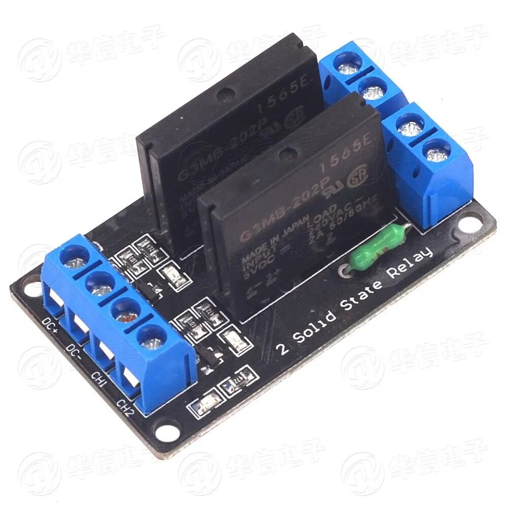 Релейный модуль FGHGF SSR, 1 шт. Low level, 12V 2way