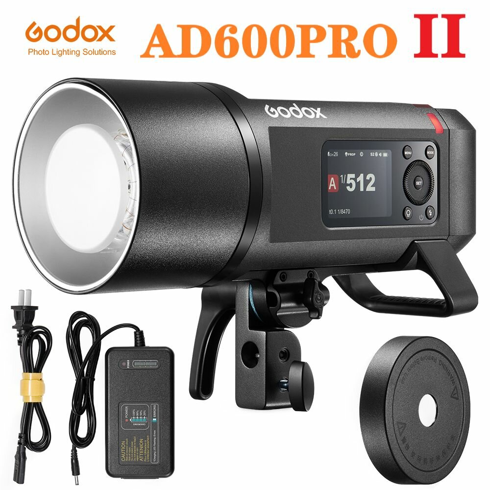 Godox AD600PROII Flash 600W TTL HSS Встроенный литий-ионный аккумулятор 2800K-6000K