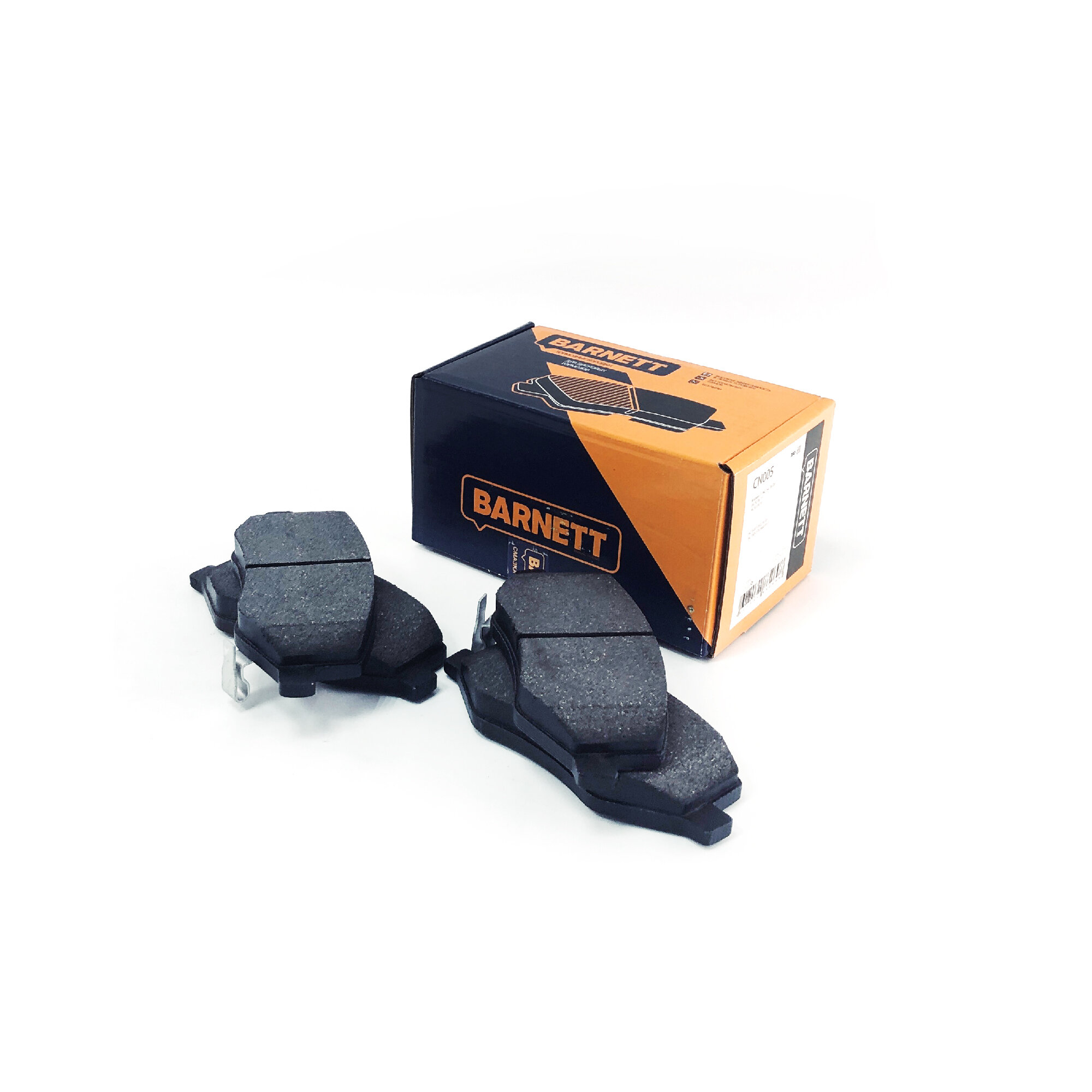 Тормозные колодки BARNETT CN005, для Москвич 2140, передние, дисковые, чёрные