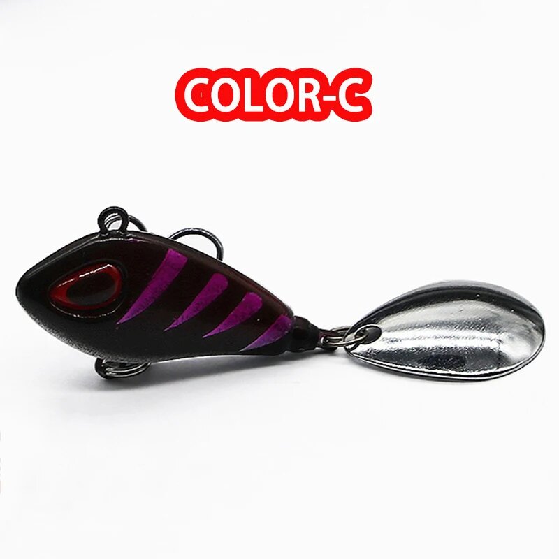 Блесна X-FIN VIB, 9г, COLOR-C, фиолетовый