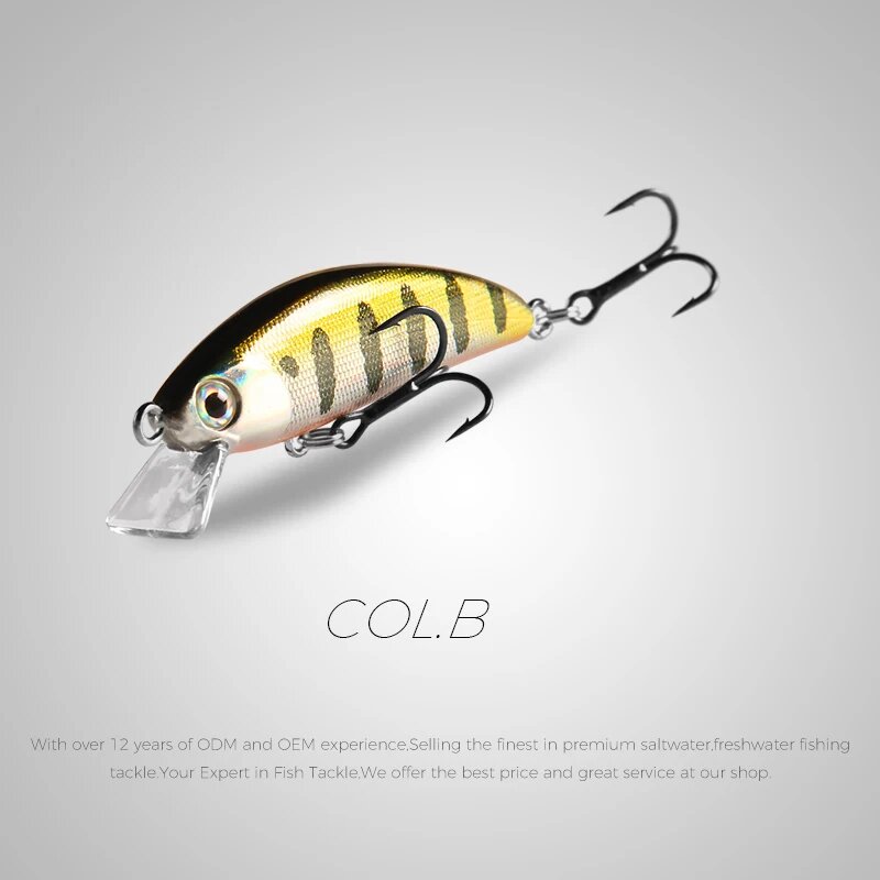 BEARKING 50 мм 5г жесткая блесна Белый, Col.B