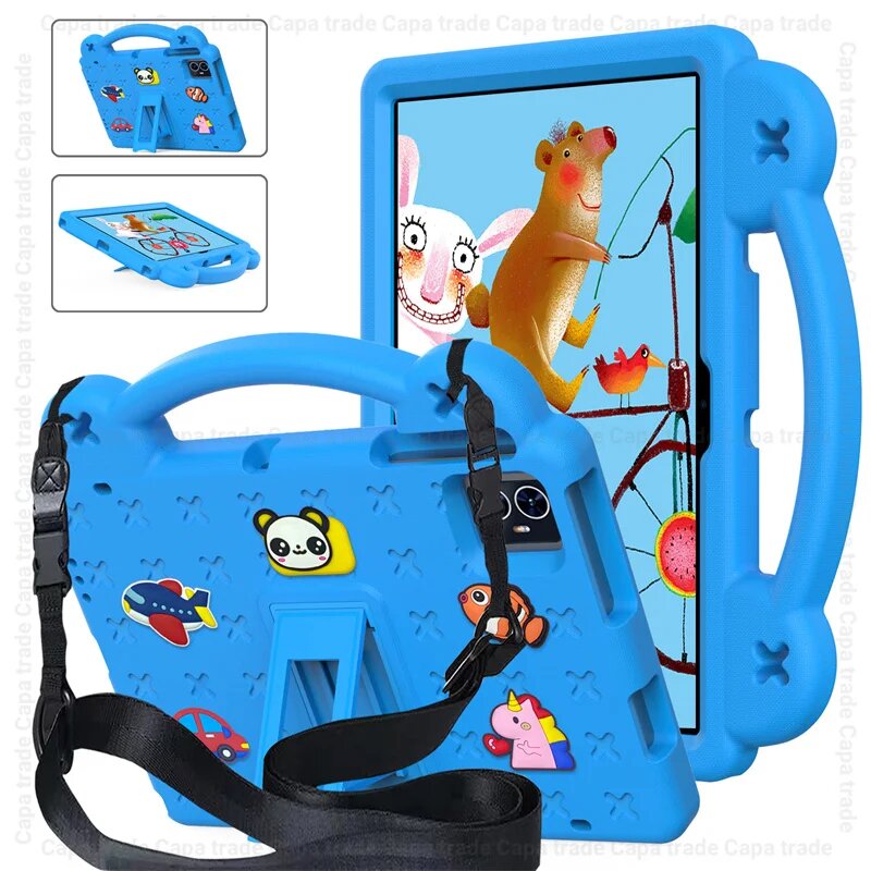 Бесплатный плечевой ремень для Funda Teclast P30 Air Case из пены EVA 10,1 дюйма, портативный противоударный чехол для планшетного ПК (без отверстия для наушников)