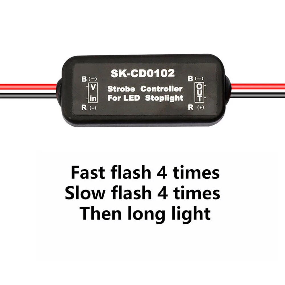 Модуль мигалки контроллера стробоскопа для автомобиля, светодиодный стоп-сигнал, защита от SK-CD0102