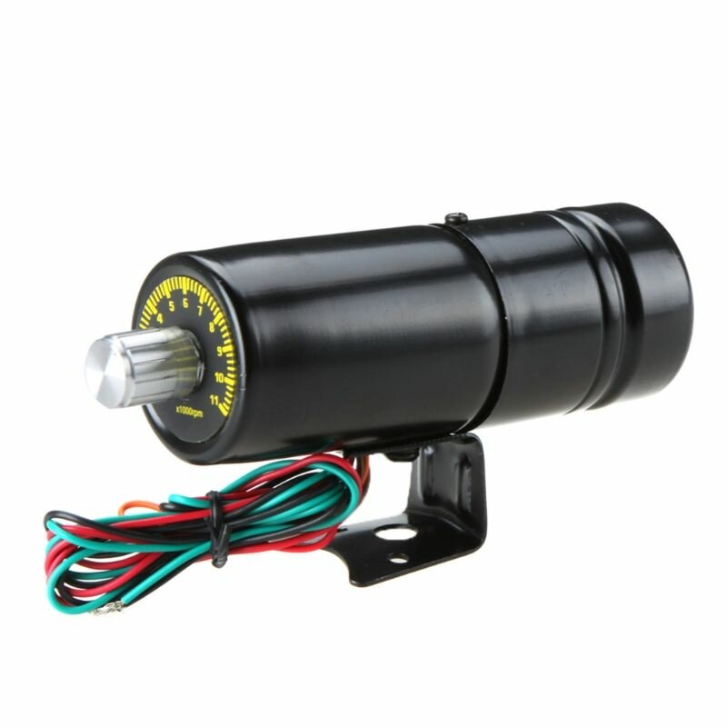 Автоматический тахометр 1000-11000 об/мин, индикатор переключения света, красная лампа, регулируемый счетчик, алюминиевый черный для Shell G