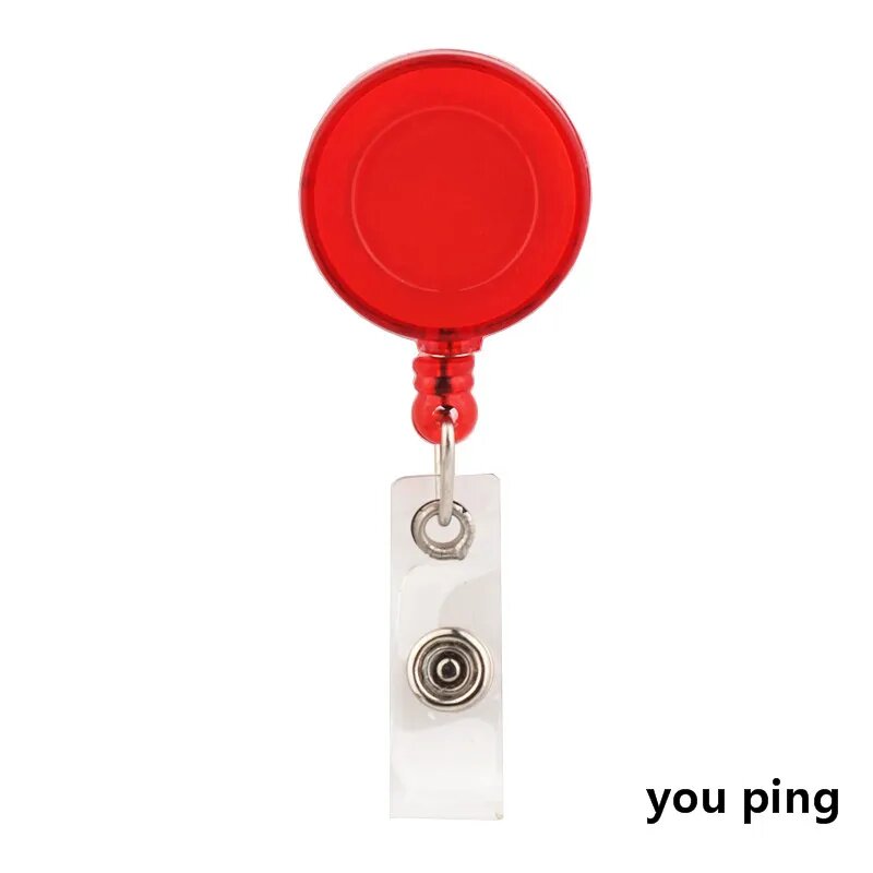 Брелок-ретрактор You Ping 611 Красный, Transparent red