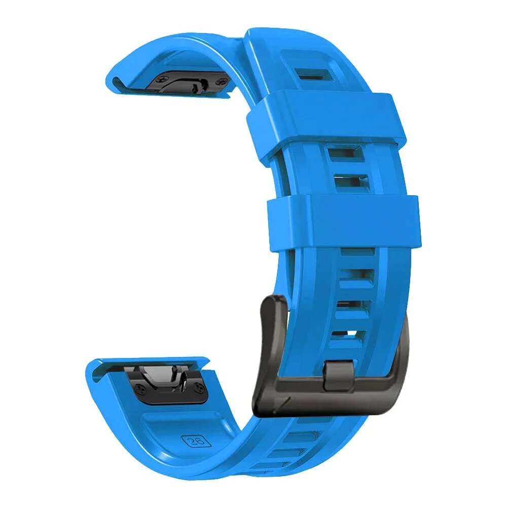Силиконовый ремешок QuickFit 22mm Синий для Garmin Fenix 7X/6X