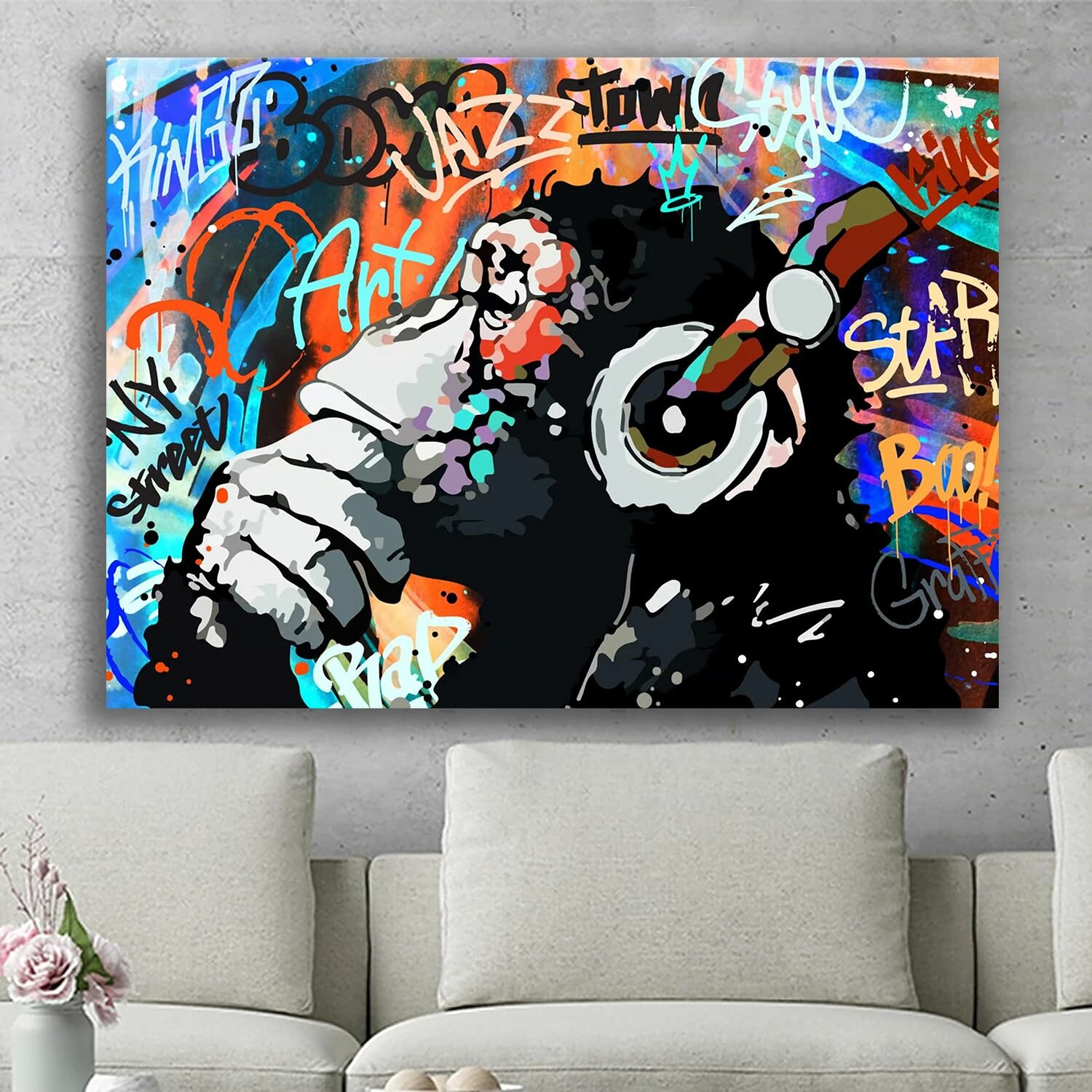 Бэнкси постер, картина Banksy, 60х80 см.