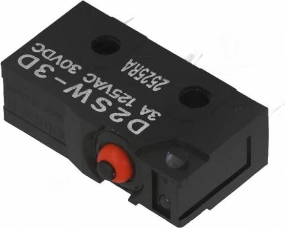 Микропереключатель OMRON D2SW-3D SNAP ACTION, без рычага, SPDT, 3A/125ВAC, 1 шт