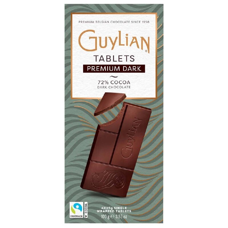 Шоколад GUYLIAN PREMIUM DARK горький 72% 100г