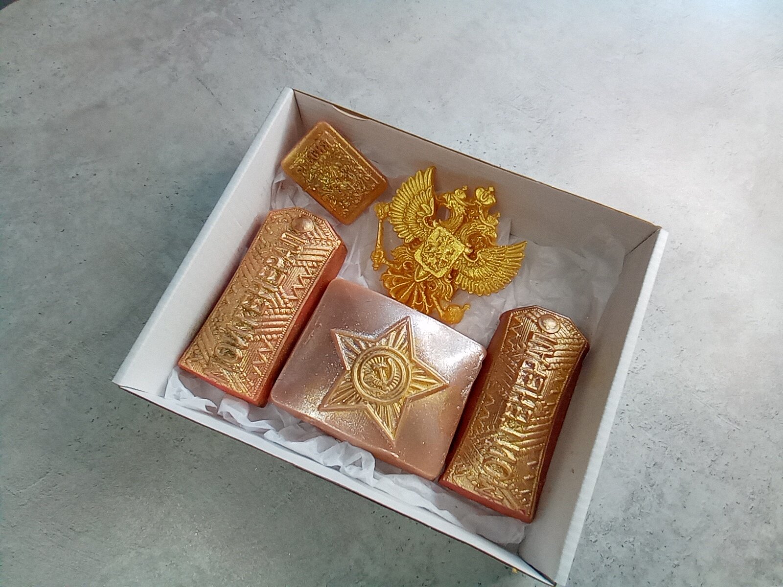 Мыло сувенирное ручной работы, Дорогому человеку, набор, вес 370 г.