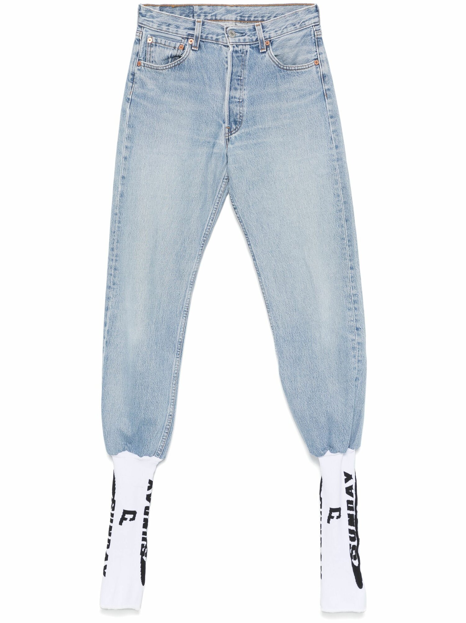 Джинсы зауженные Джинсы в рубчик 