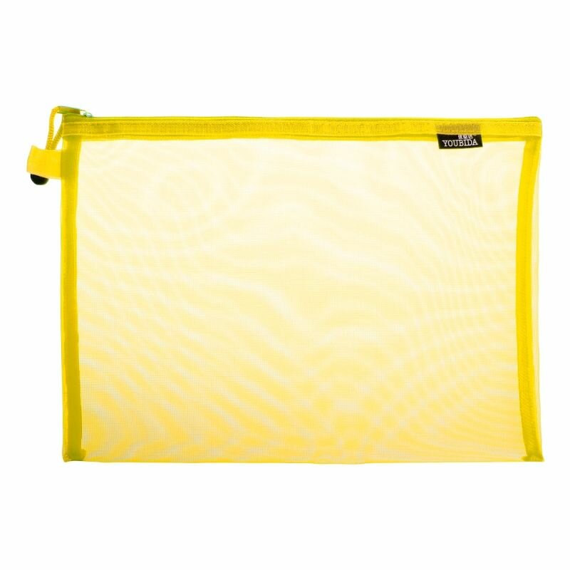 Сетчатый карман для файлов, красочный органайзер для документов формата А4, сумка-органайзер на видимой молнии для идеального хранения канцелярских принадлежностей и файлов