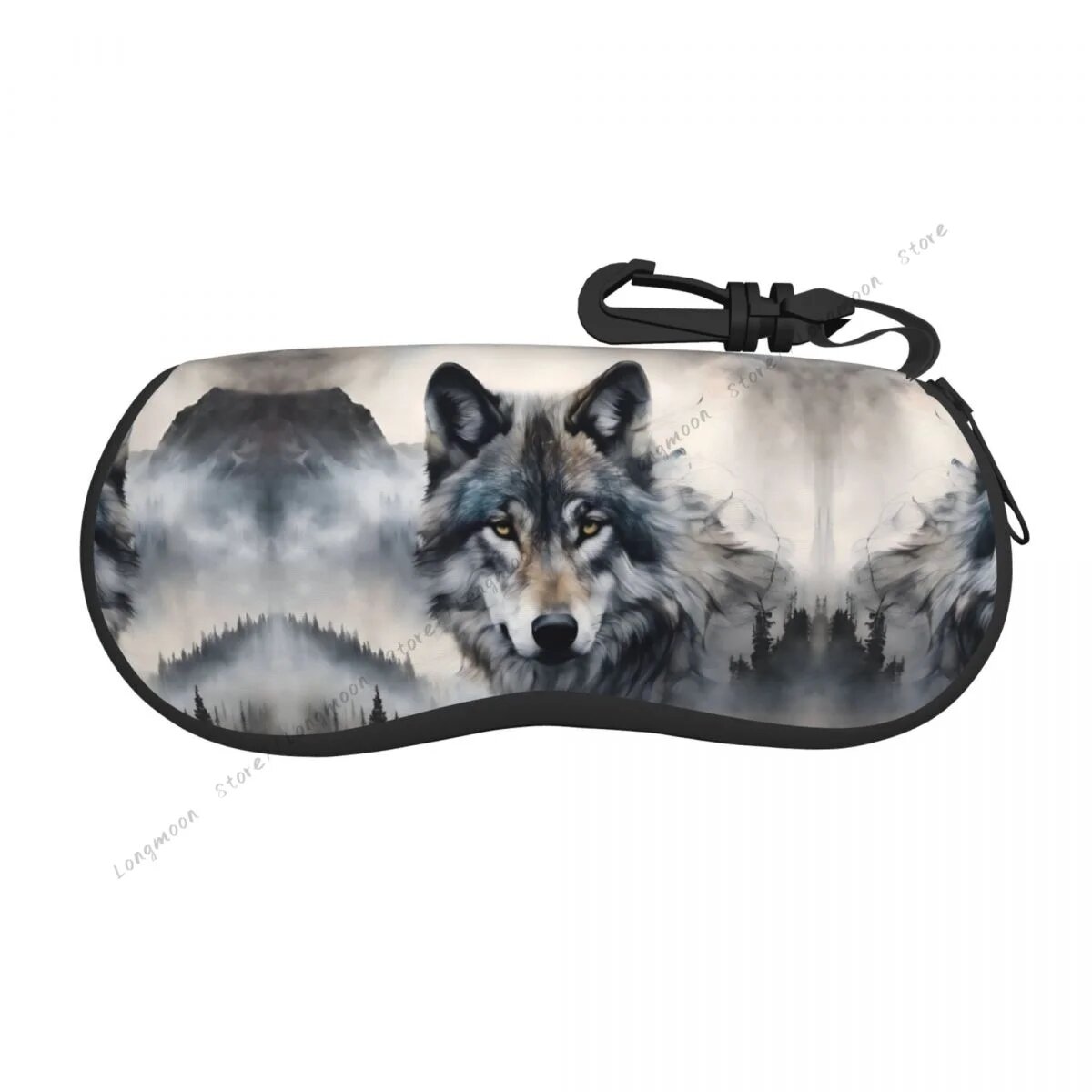Чехол для очков Neoprene Wolf Mountain Fog Trees
