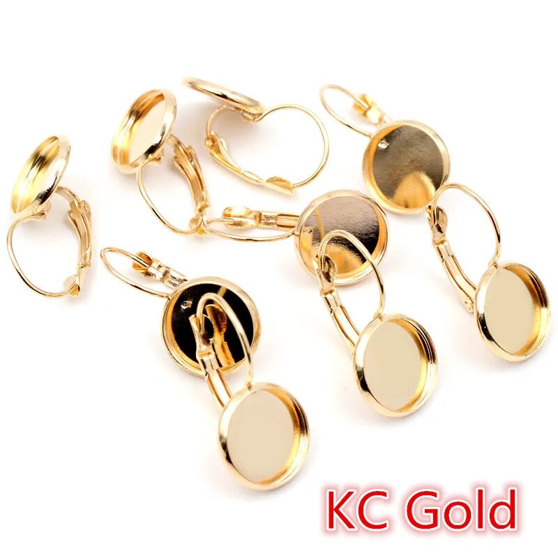 Французские застежки для сережек, KC Gold, 10 шт.