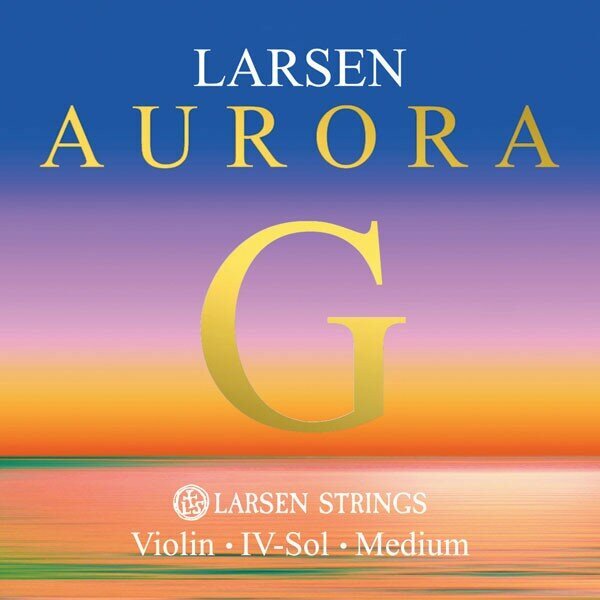 Струна скрипичная G(соль) Larsen AURORA VIO синтетика/серебро, среднее натяжение, 631193, Larsen 631