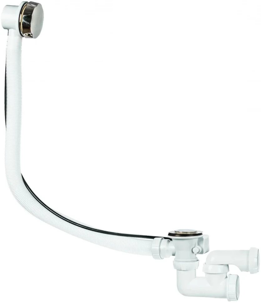 Слив-перелив для ванны Wirquin 30975014 полуавтомат, хром