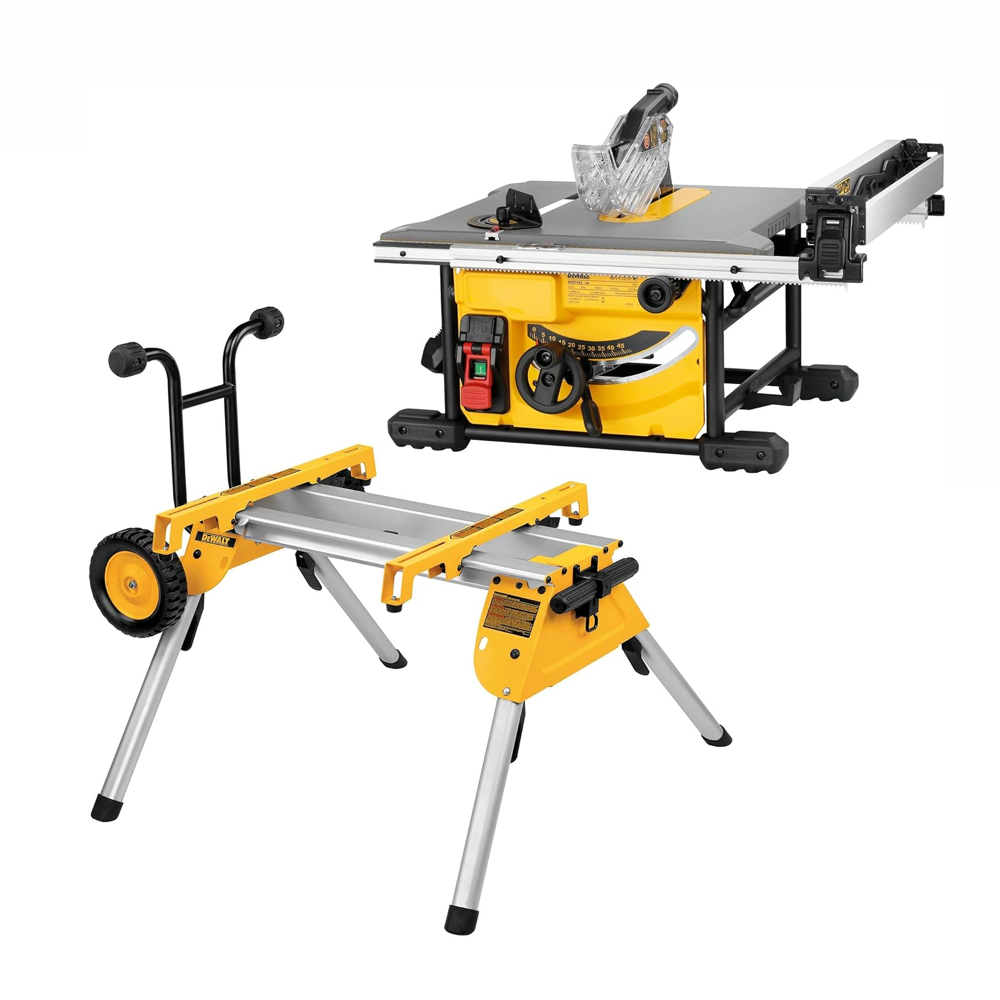 Распиловочный станок с подставкой DeWALT DWE7485-RS