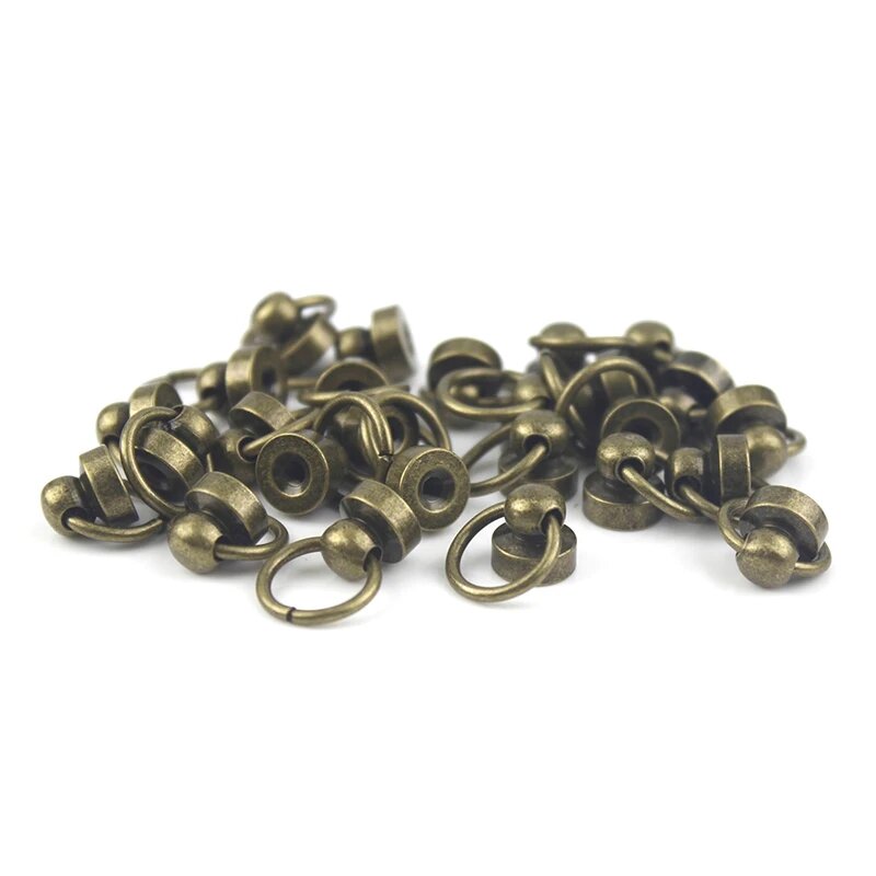 Металлические штифты с уплотнительным кольцом, 10 шт. 9mm, Bronze