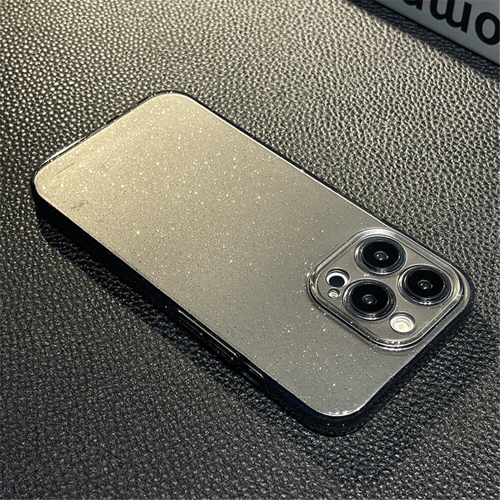Серый блестящий чехол для iPhone 13 Pro