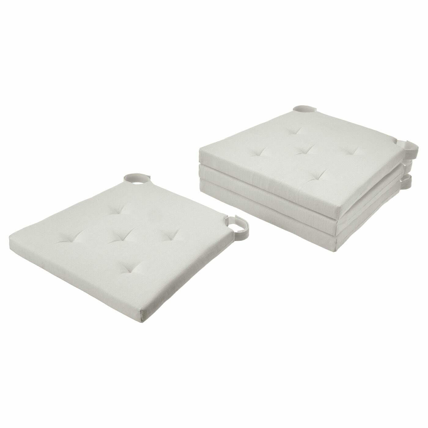 Подушка стула IKEA JUSTINA 695.032.25, 42/35x40x4 см, естественный