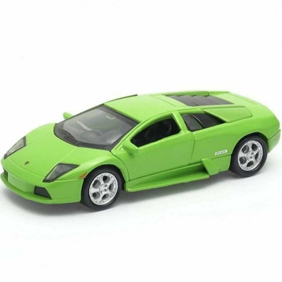 Игрушка Welly, модель машины 1:38 с пруж. мех, LAMBORGHINI 2003 MURCIELAGO, цвет зеленый 42317w