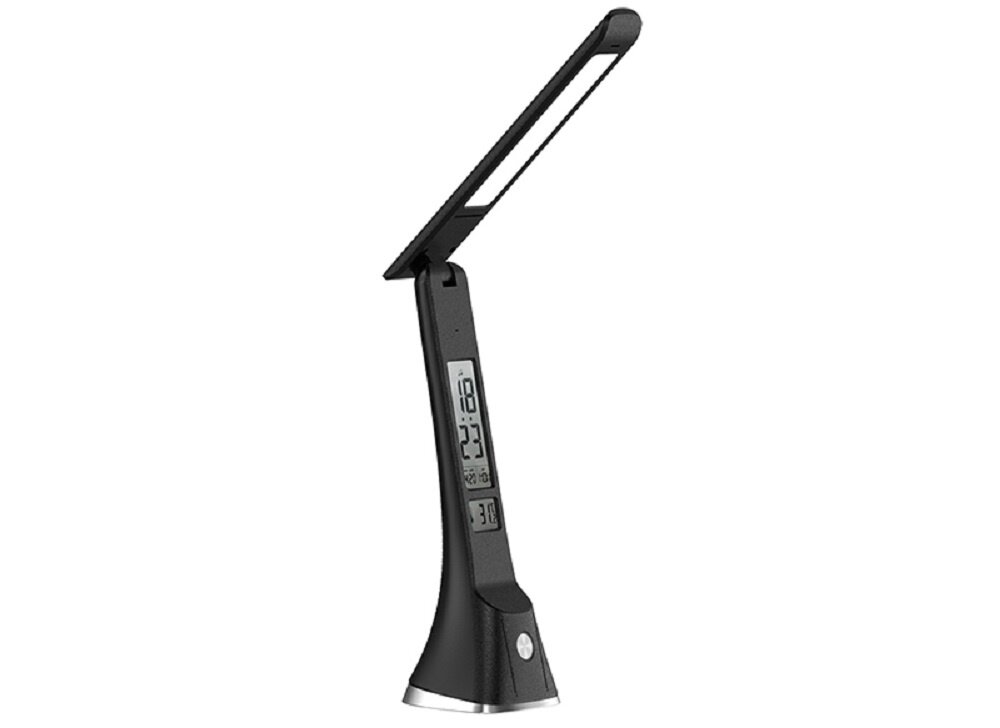 Светильник настольный Ultraflash UF-821 C02, LED, 7 Вт, дисплей, черный (15179)