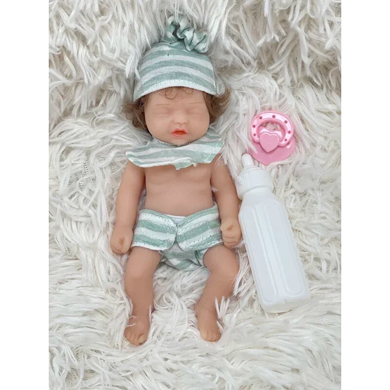 Реборн кукла силиконовая 17 см April/Hayley/Twin A/Lucas Lucas