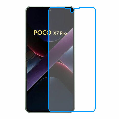 Скрин Мобайл защитный экран для Xiaomi Poco X7 Pro из нано стекло 9H