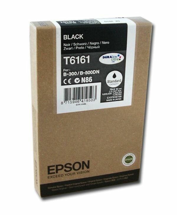 Картридж Epson T6161 (C13T616100) для Epson B-300N / B-500N / B-510N