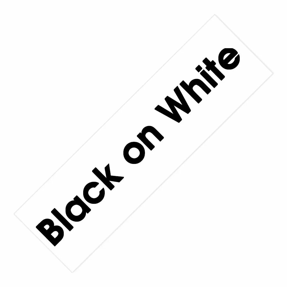 Лента MarkDomain 9 мм Black on White