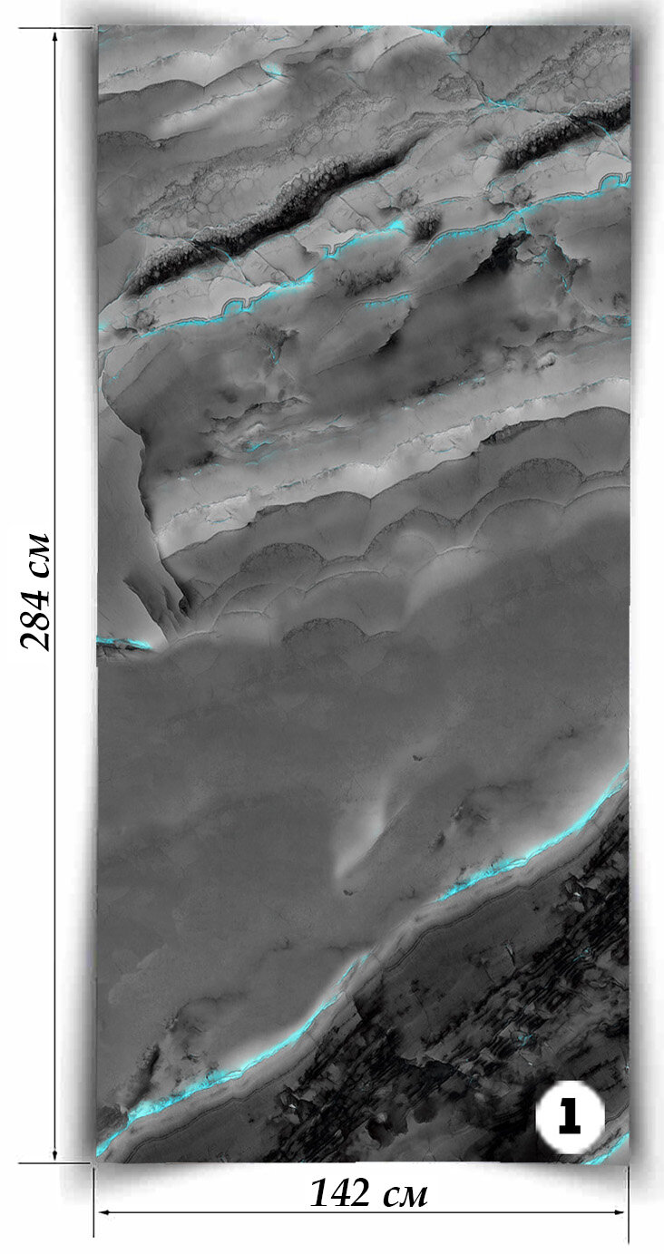Гибкий Мрамор Скандия Грей, лист 142х284 см, 4,033 кв. м, толщина 2 мм, подходит для наружной и внутренней отделки, экологичный, состоит из натуральной мраморной кроошки