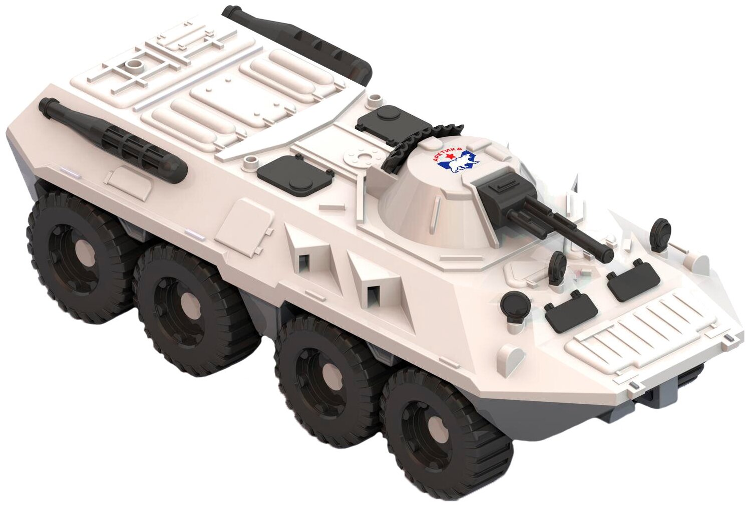 Бронетранспортер Нордпласт Арктика (289), 31.5 см, белый/серый