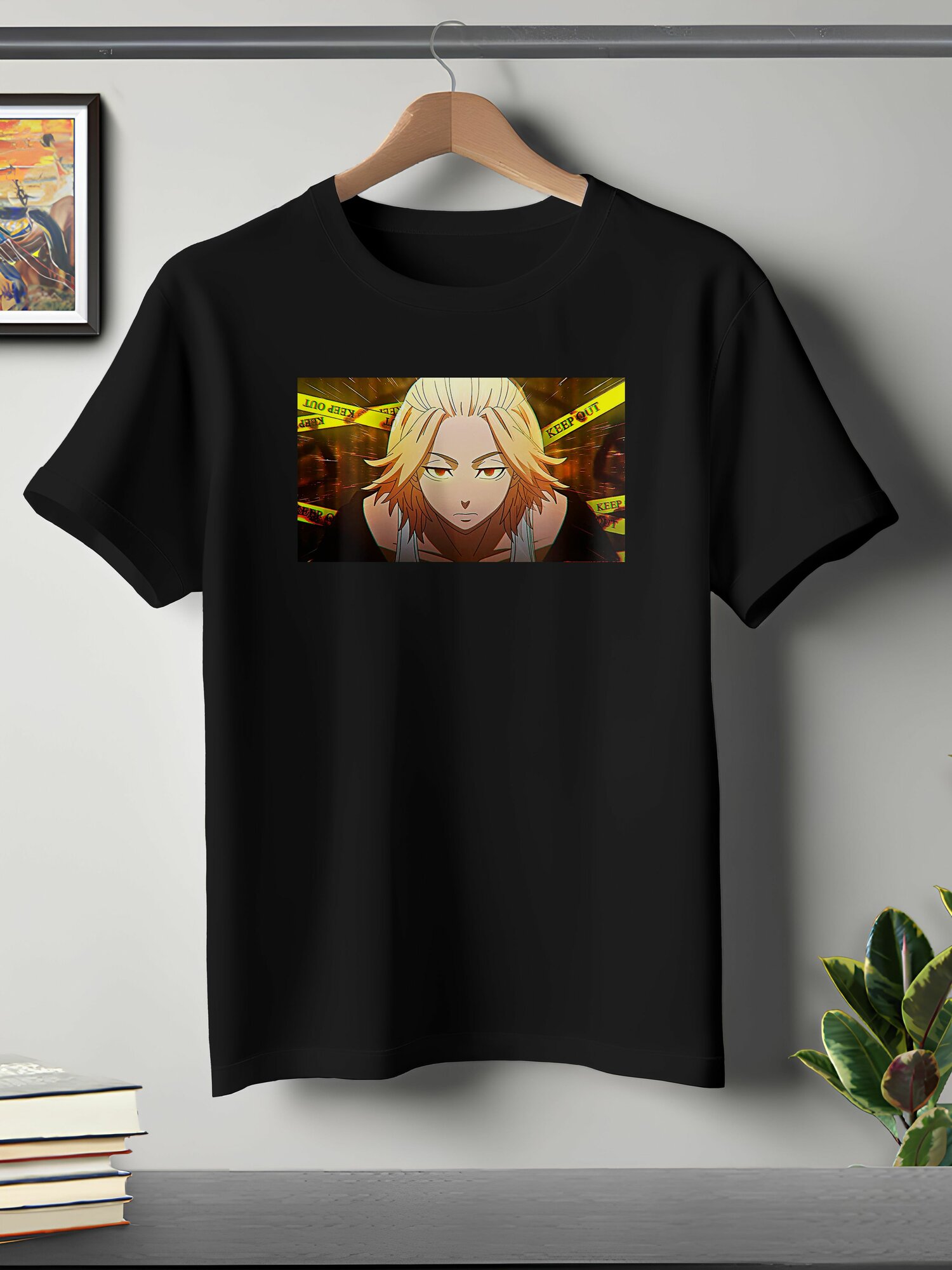 Футболка  Детская ONEQ 134 (9-10) размер с принтом Tokyo Revengers, черная