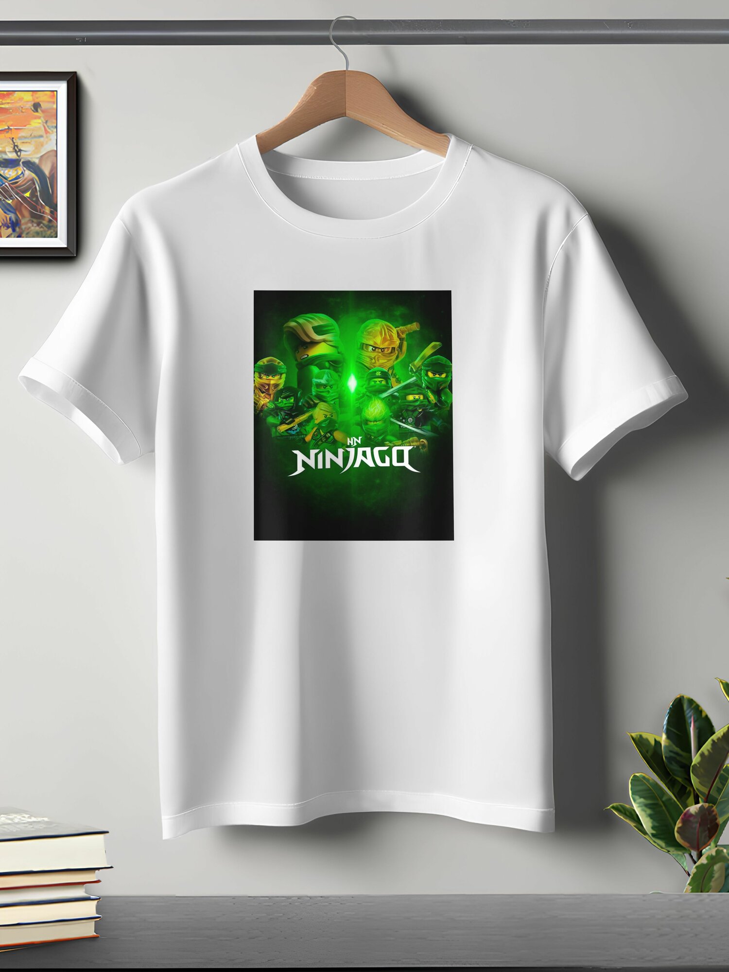 Футболка ONEQ унисекс 44-46 (S) размер с принтом Игра конструктор, белая