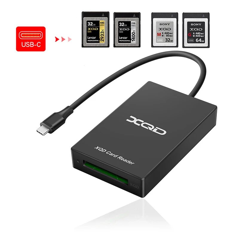 Rocketek USB 3.0 XQD кардридер для карт Sony XQD USBC XQD Card Reader