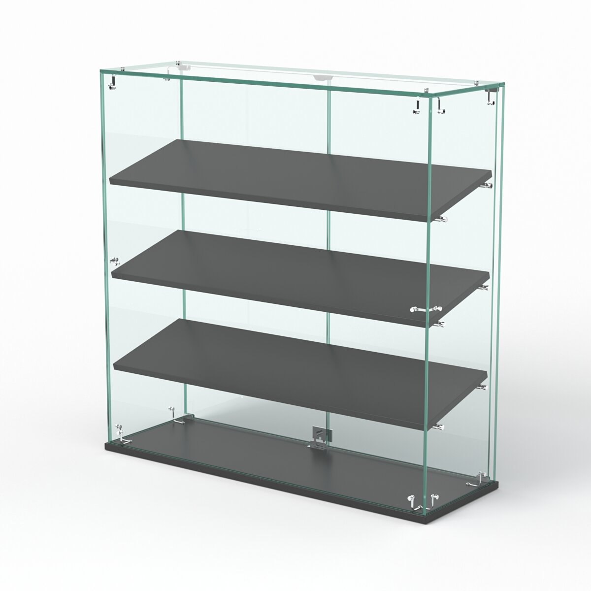 Витрина "сладость" №2-П для выпечки настольная пдсп, Черный. Производитель товара - компания Westcom.