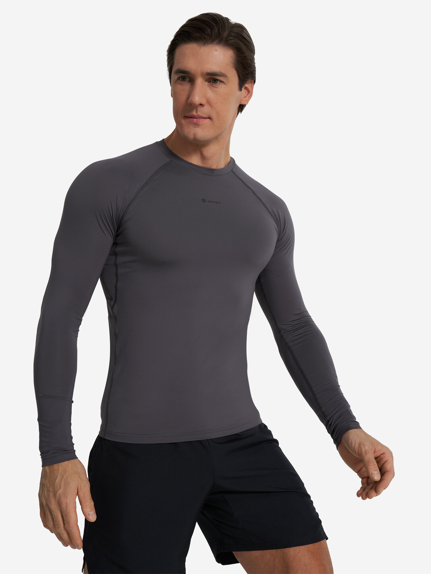 Лонгслив спортивный MATRIX SPORT MPM T-shirt long sleeve, размер 54, , темно-серый — фото 1