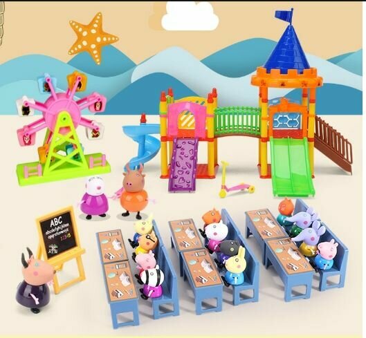 Поросёнок Пейдж игрушечный самолет розовый игрушка подарочный набор на день рождения