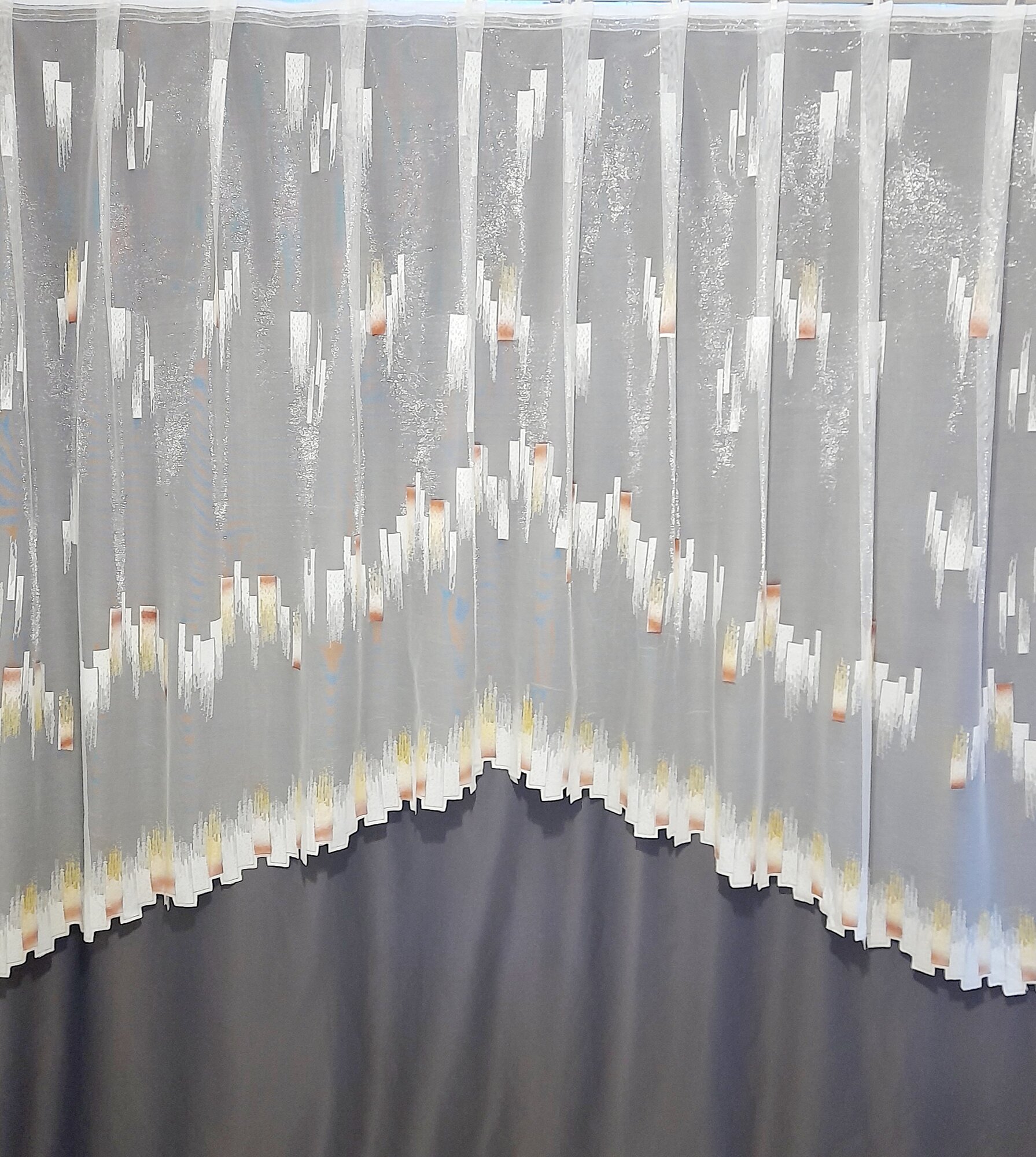 Тюль ИТлира сетка арка для кухни комнаты балкона столовой высота 170 см ширина 300 см