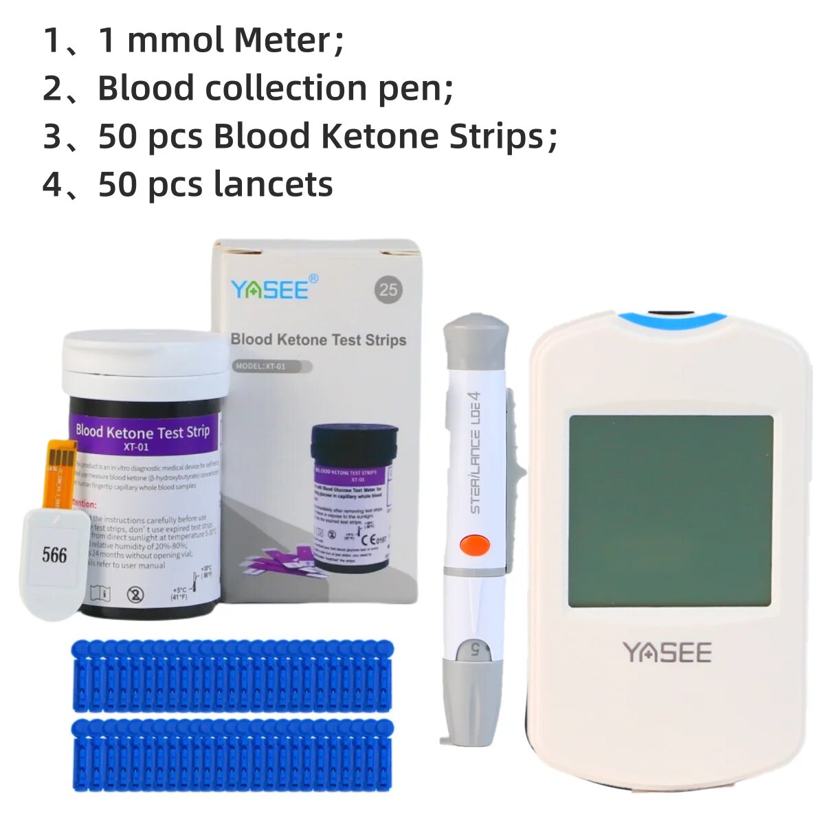 Schbit 3 in1 многофункциональный глюкометр mmol meter KT 50