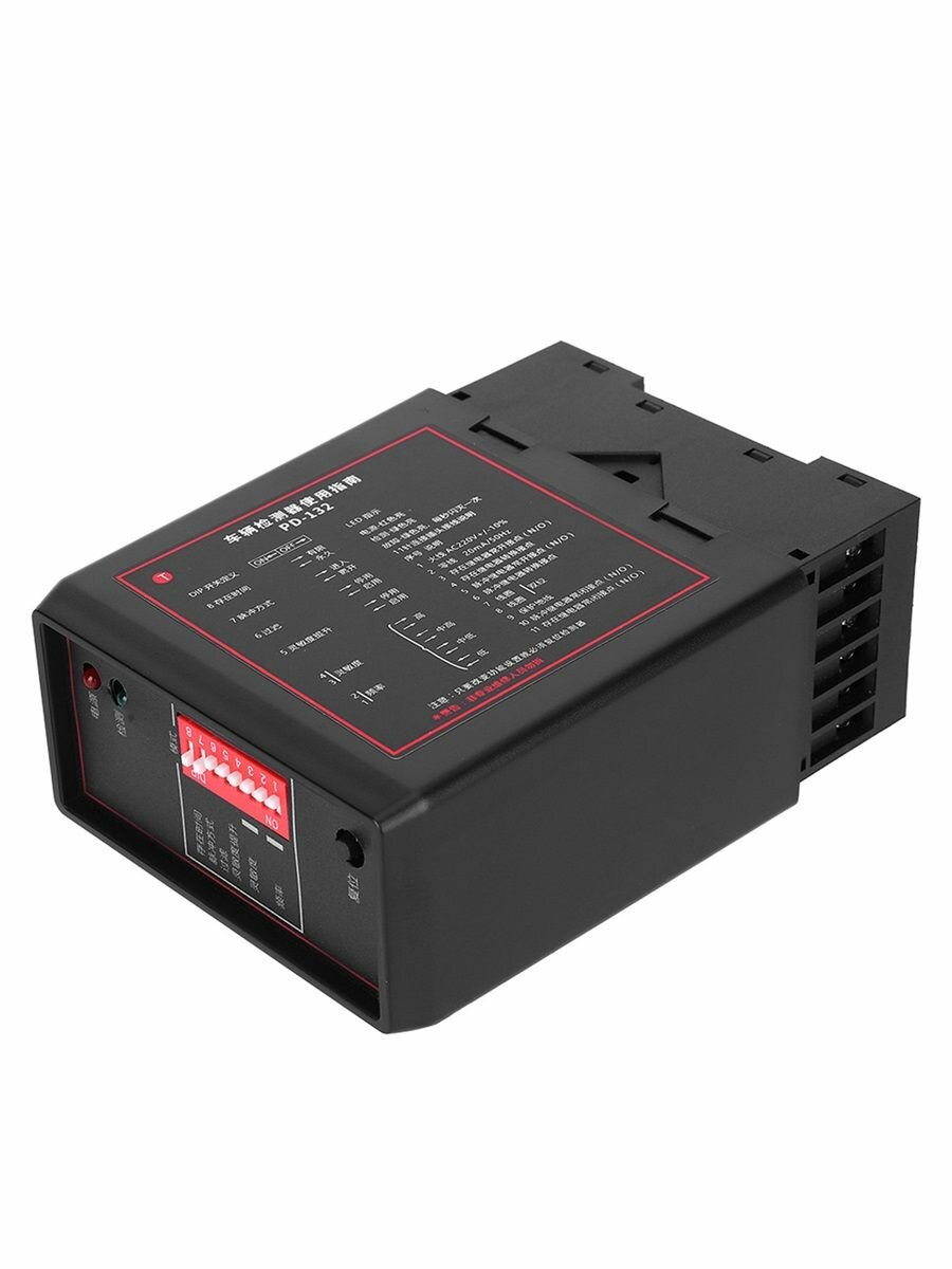 Одноканальный детектор контура транспортного средства PD132 для автостоянки, детектор индуктивной петли, датчик парковки, автоматическое обнаружение транспортного средства