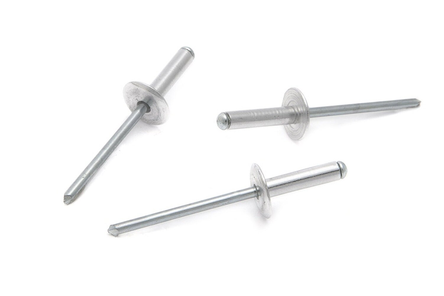 Заклёпки вытяжные алюминиевые с широким бортиком 4,0 х 6мм, 50 шт в пакете, Дело Техники, 452406