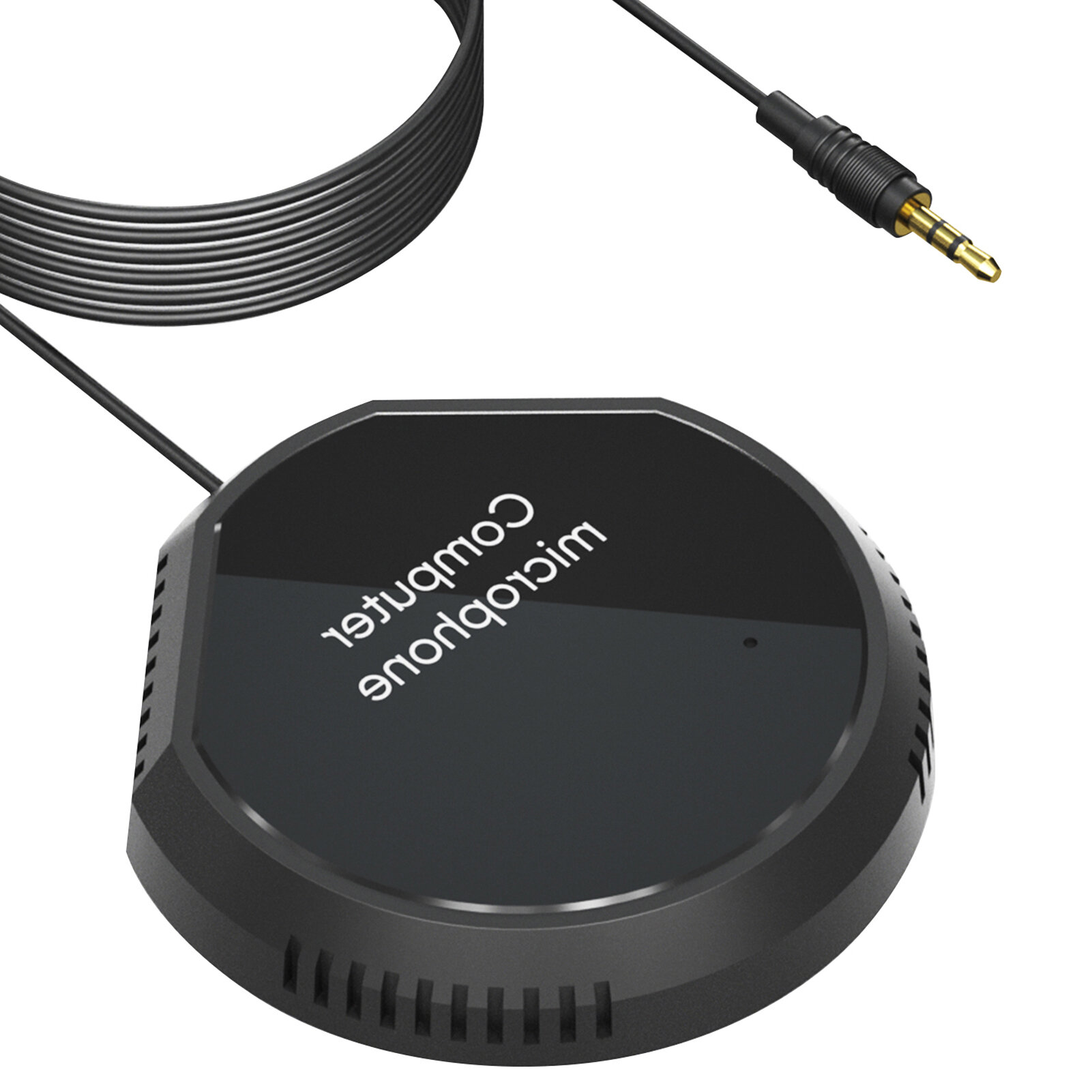 ПК Конференц-микрофон Всенаправленный 360 3,5 мм Plug & Play Совместим с Windows Mac для ноутбука Запись видео Общение Игры Онлайн-занятия Звонки по Skype