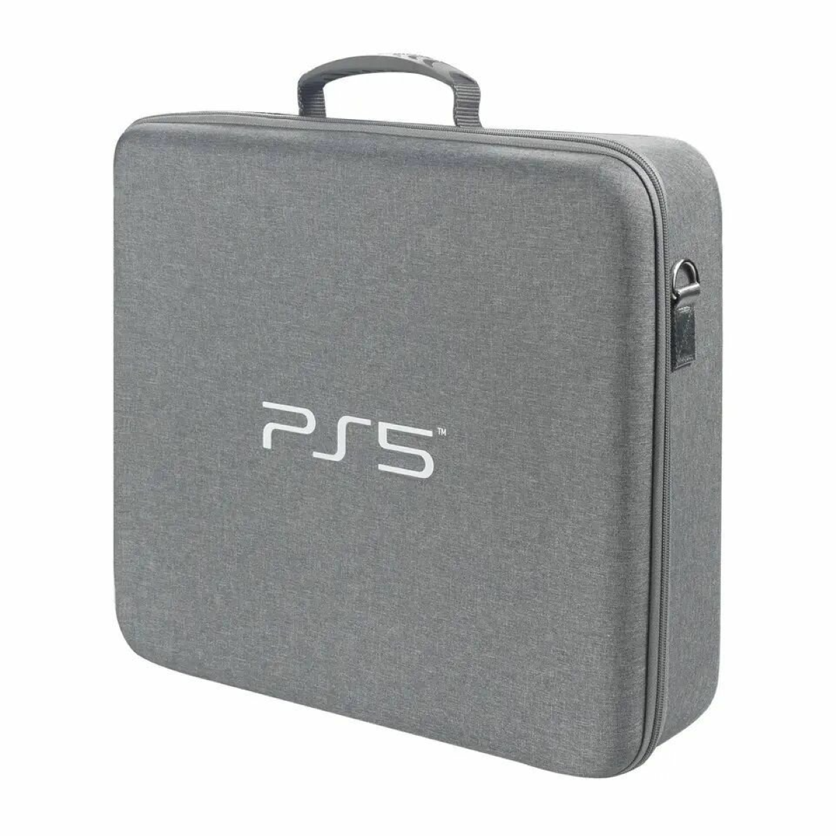 Сумка квадратная для Sony Playstation 5 PS5 FAT и геймпадов Dualsense чехол Серая