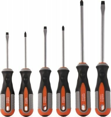 975006 Набор отверток стержневых ROUND GRIP, 6 предметов Ombra